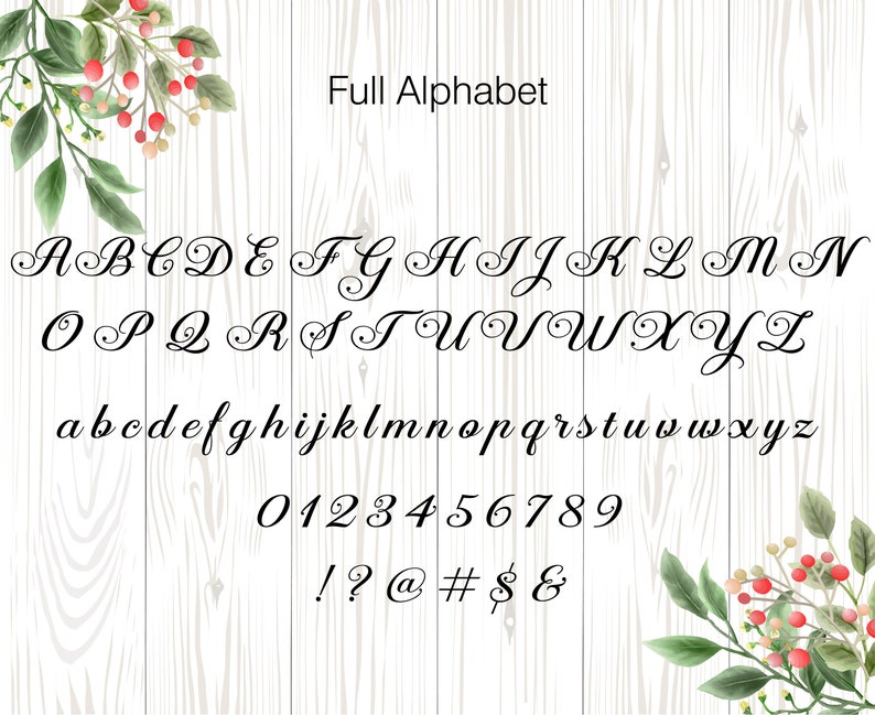Wedding Font Cursive Font Ttf Svg Cursive Font for Cricut - Etsy