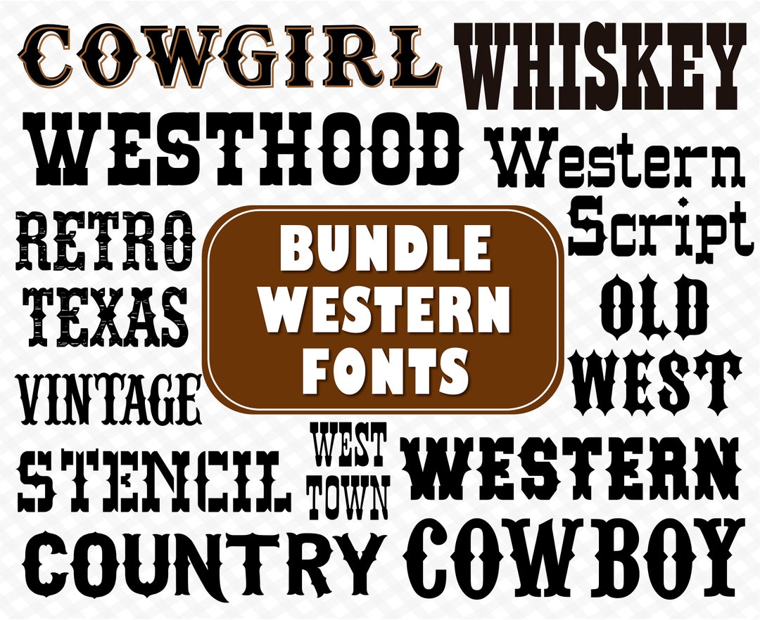 Western Fonts Wild West Font Old West Font Cowgirl Font Western Font ...