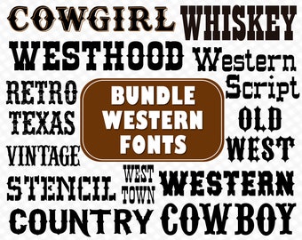 Western Font Wild West Font Old West Font Western Font Styles - Etsy