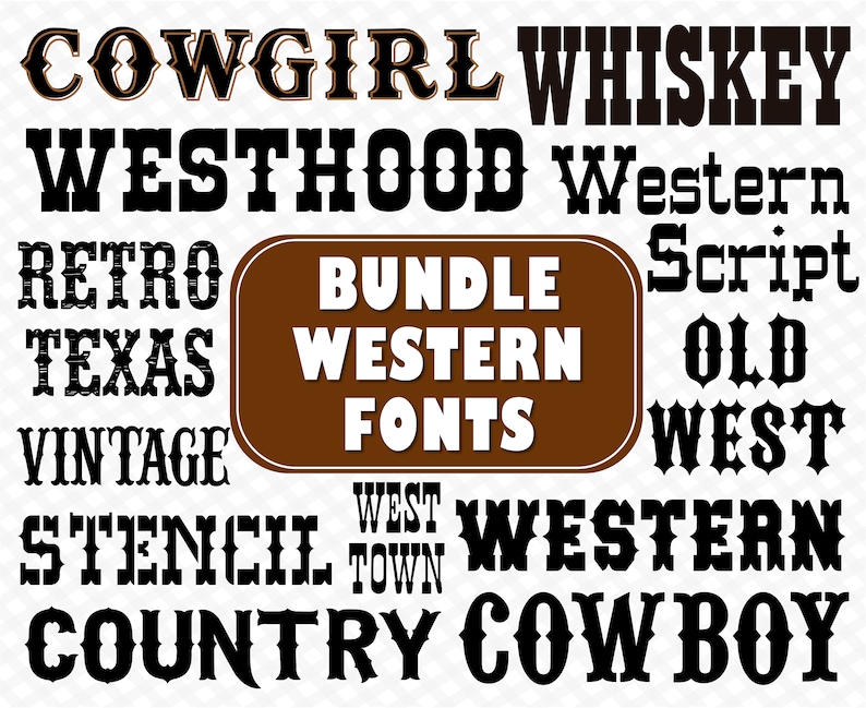 Western Fonts Wild West Font Old West Font Cowgirl Font Western Font ...