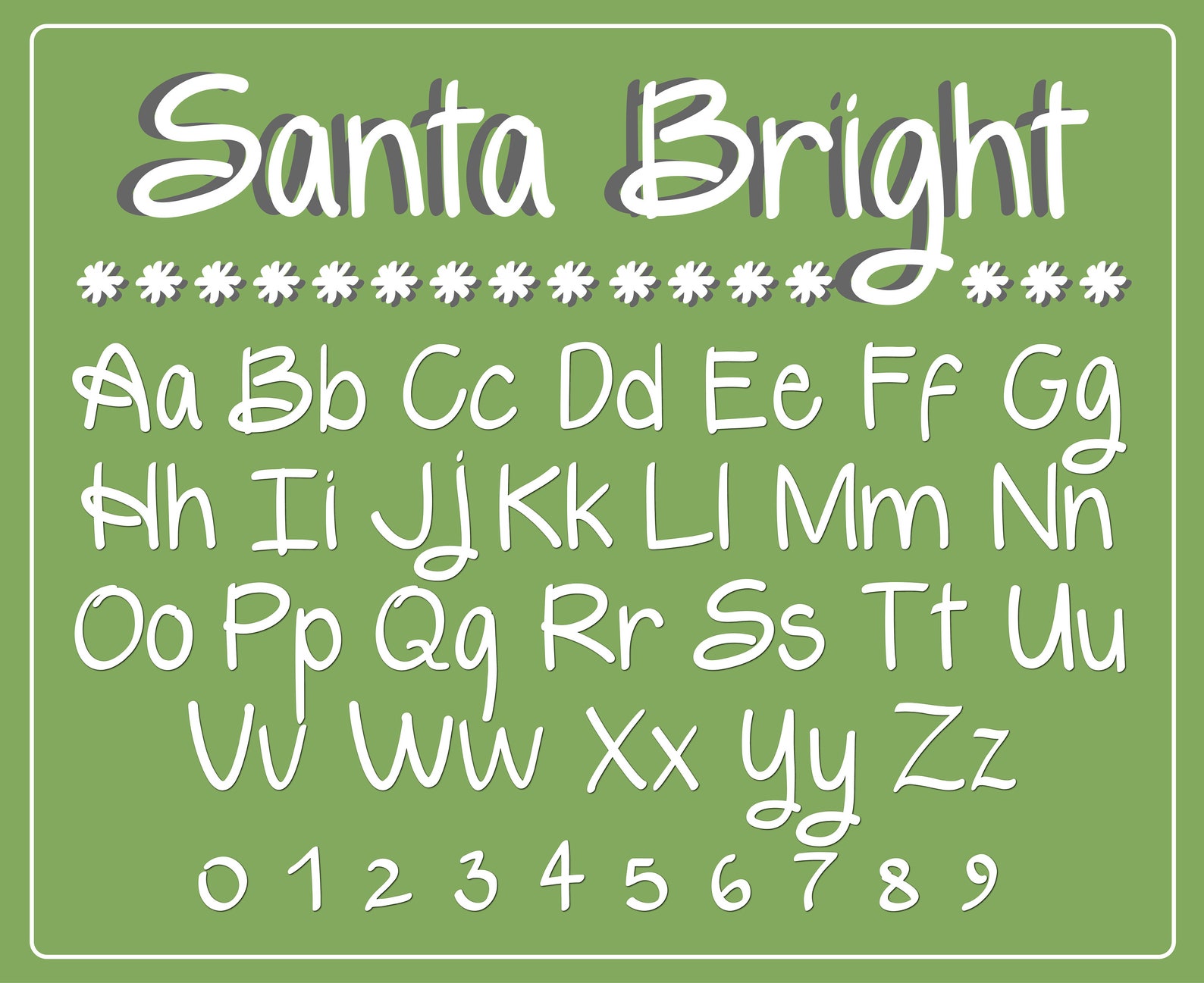 Santa Font Christmas Font Santa Claus Font Holiday Font Merry Christmas ...