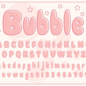 Bubbly Font TTF SVG Bubbly Letters Font Graffiti Bubble Letters Bubble ...
