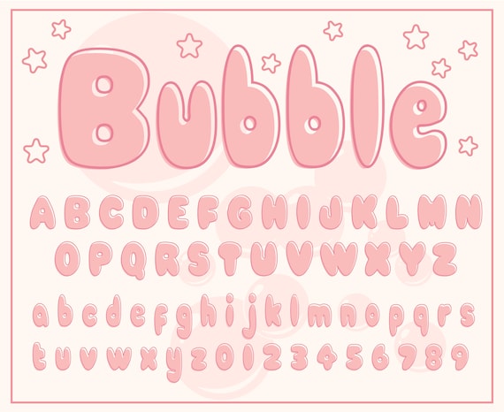 Bubbly Font TTF SVG Bubbly Letters Font Graffiti Bubble - Etsy UK