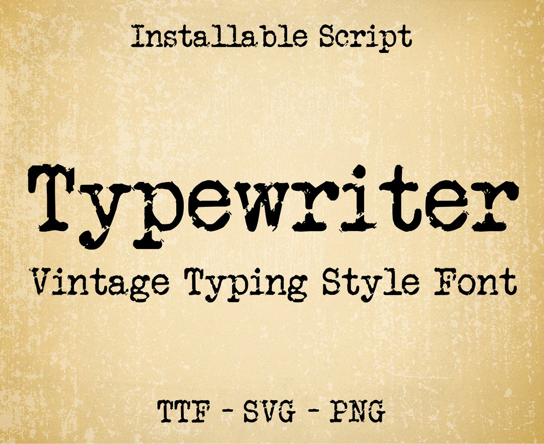 Typewriter Font Typing Font Typing Style Font Typewriter Font Svg Ttf ...