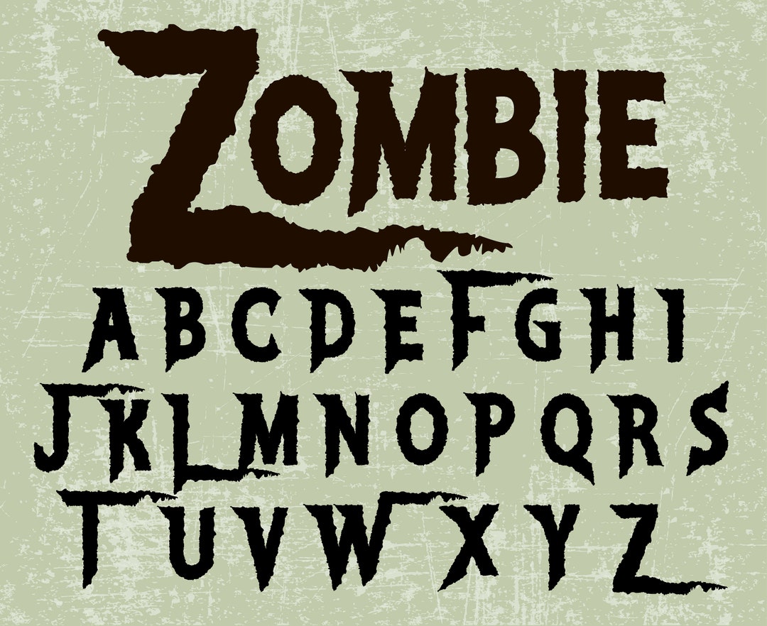 Halloween Font Zombie Font Scary Font Spooky Font Halloween Zombie Font ...