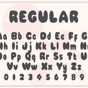 Bubbly Font TTF SVG Bubbly Letters Font Graffiti Bubble Letters Bubble ...