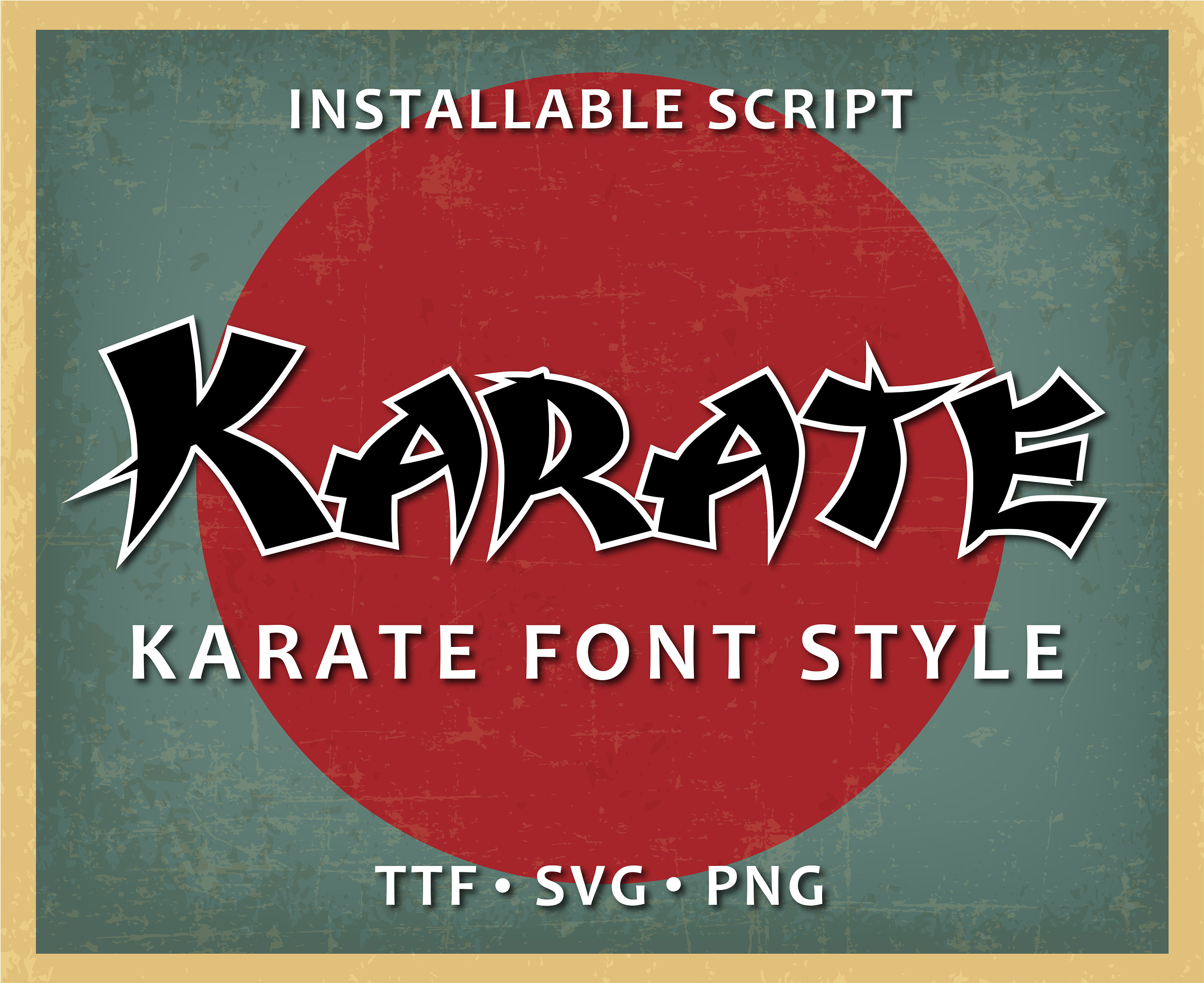 Karate Font Ttf Karate Font Svg Png Karate Font Style Karate - Etsy ...