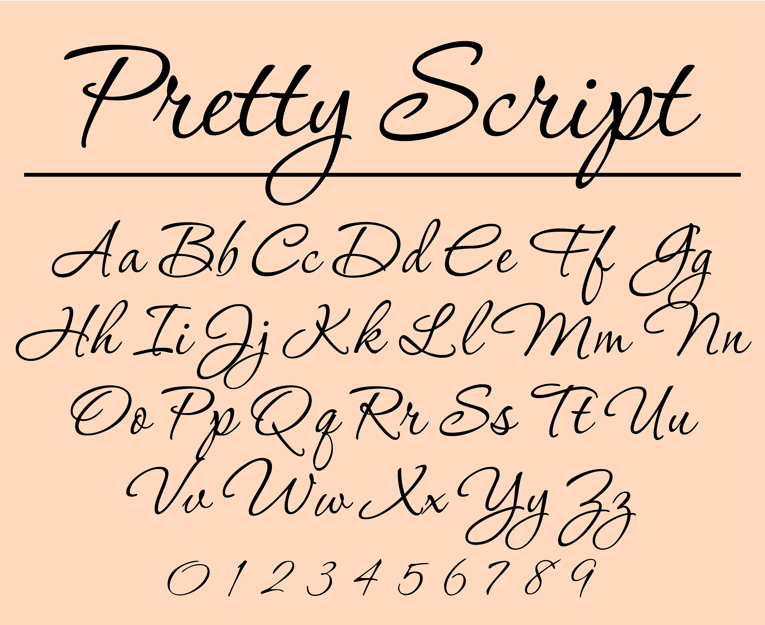 Cursive Font Wedding Font Cursive Letters Font Invite Font 40 OFF