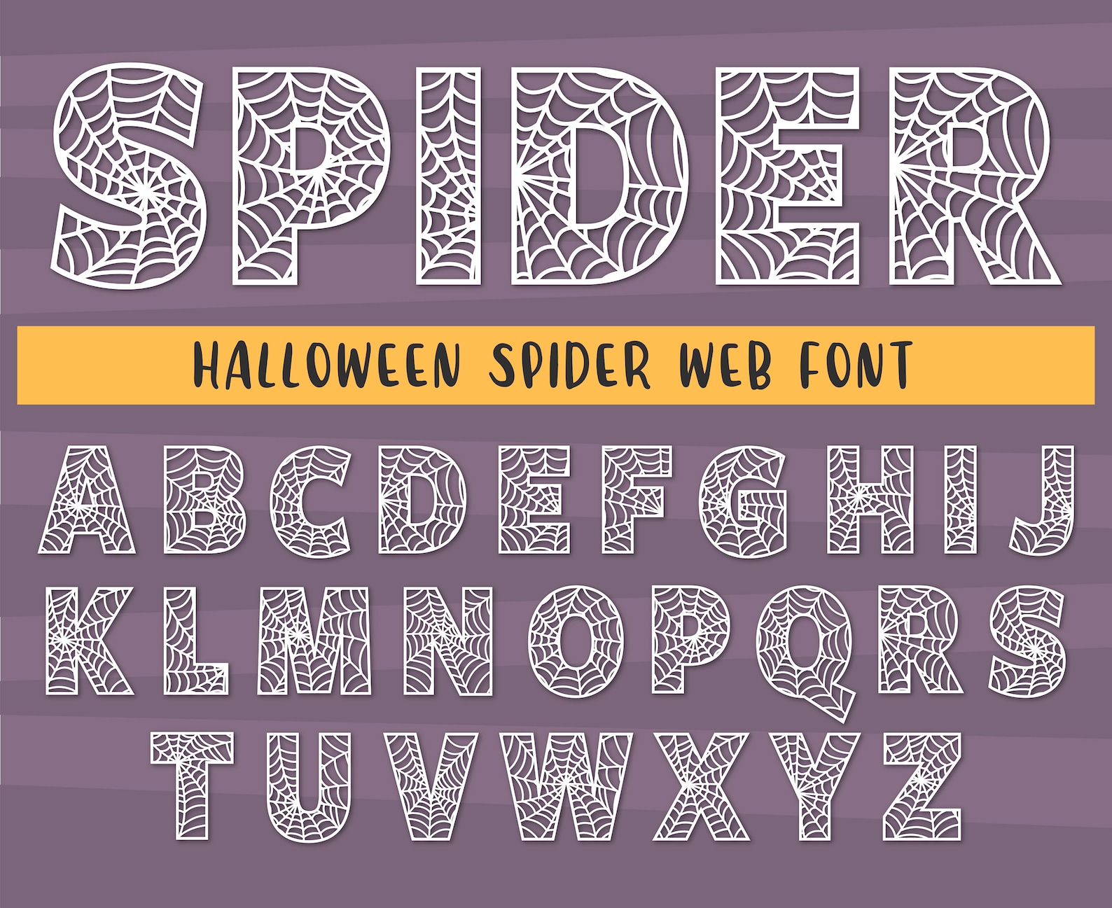 Spider Web Font Halloween Font Halloween Spider Font Scary Font Spooky Font Spider Letters Svg ...