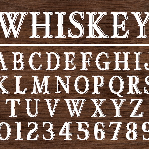 Jameson Whiskey Font - Etsy