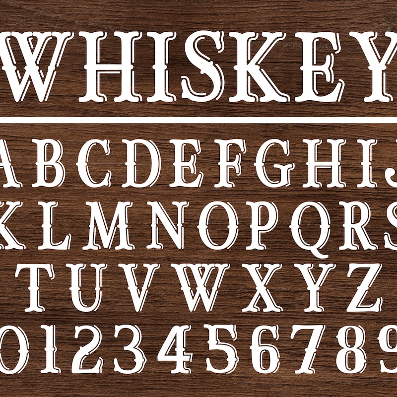 Jameson Whiskey Font - Etsy