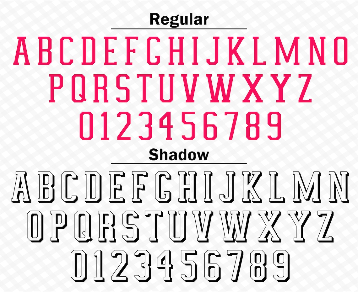 Shadow Font Shadow Letters Font Block Shadow Font Shadow Font - Etsy UK