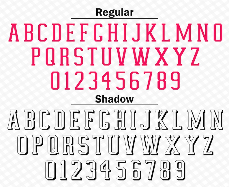 Shadow Font Shadow Letters Font Block Shadow Font Shadow Font - Etsy