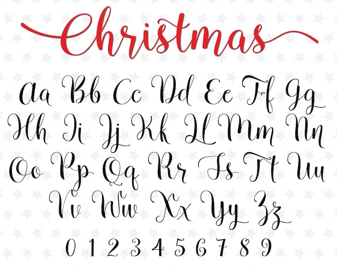 Cursive Letters Font Wedding Font Cursive Font Cursive Script Wedding ...