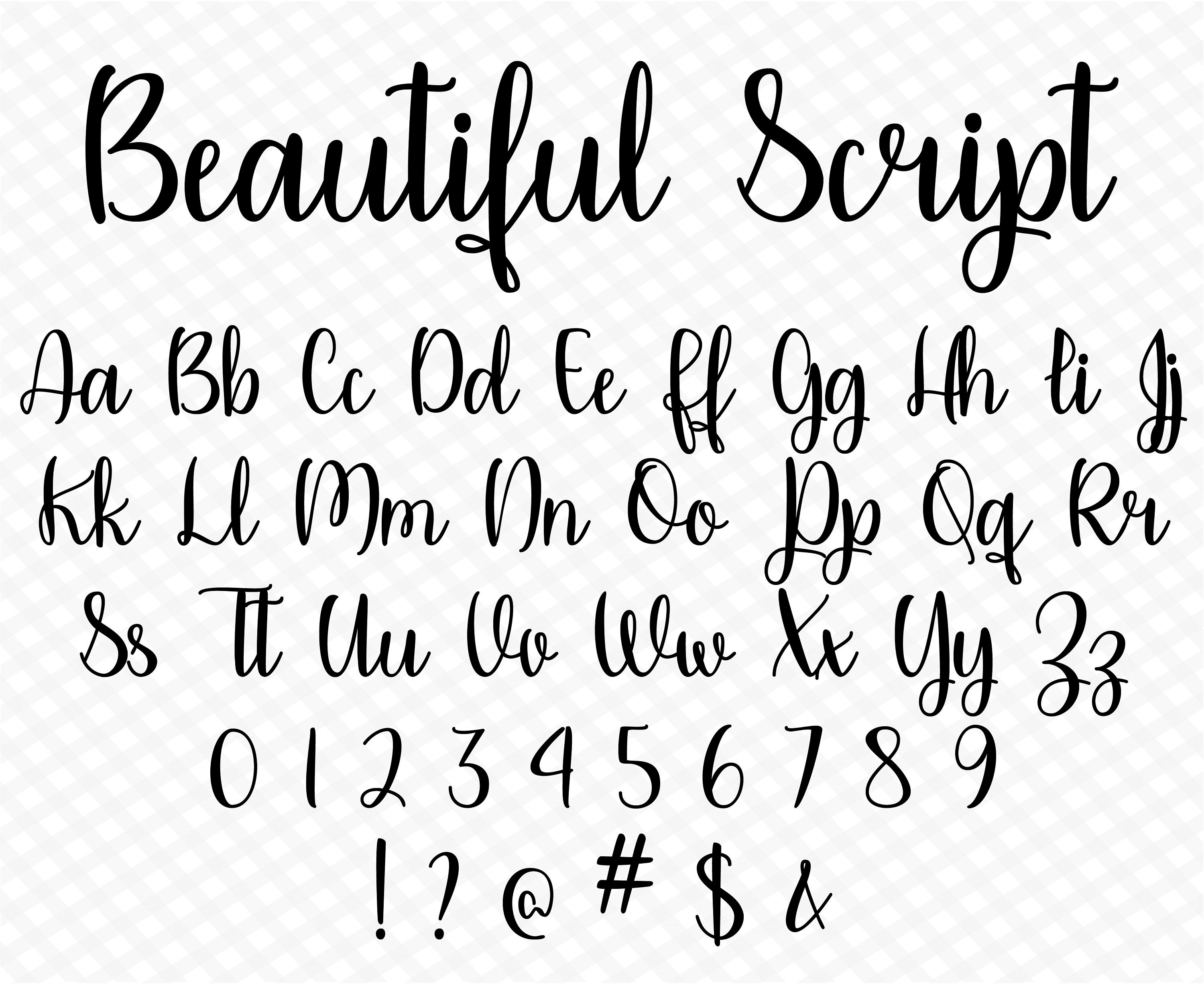 Script Style Fonts