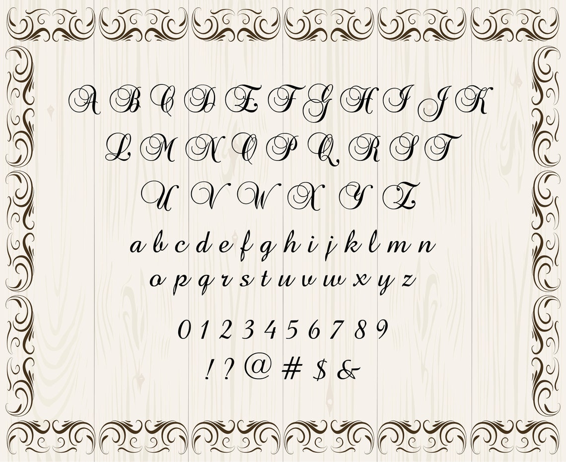 Baroque Font Ttf Svg Files Cursive Font Wedding Font - Etsy