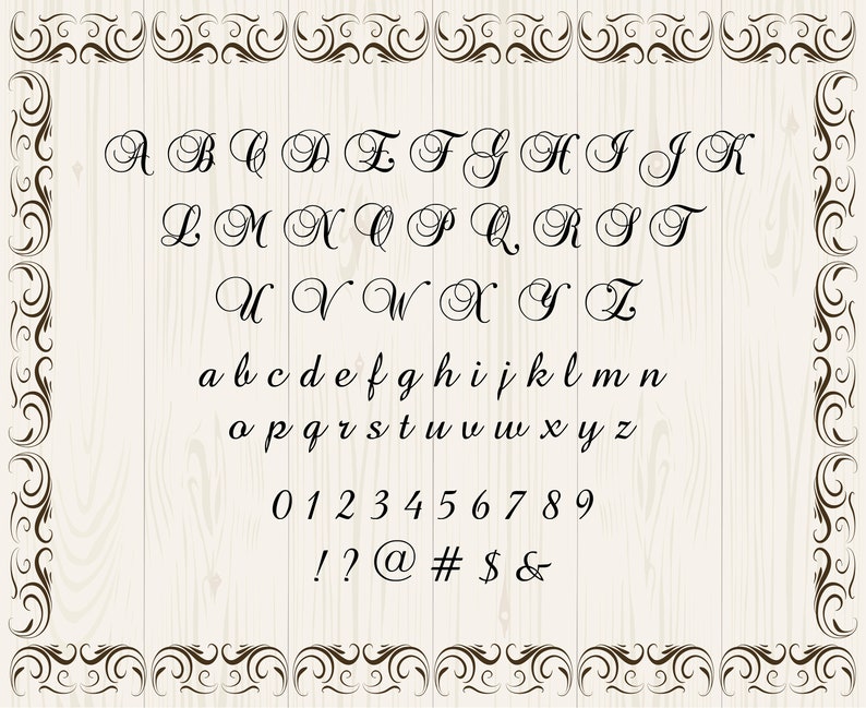 Baroque Font Ttf Svg Files Cursive Font Wedding Font Etsy Finland