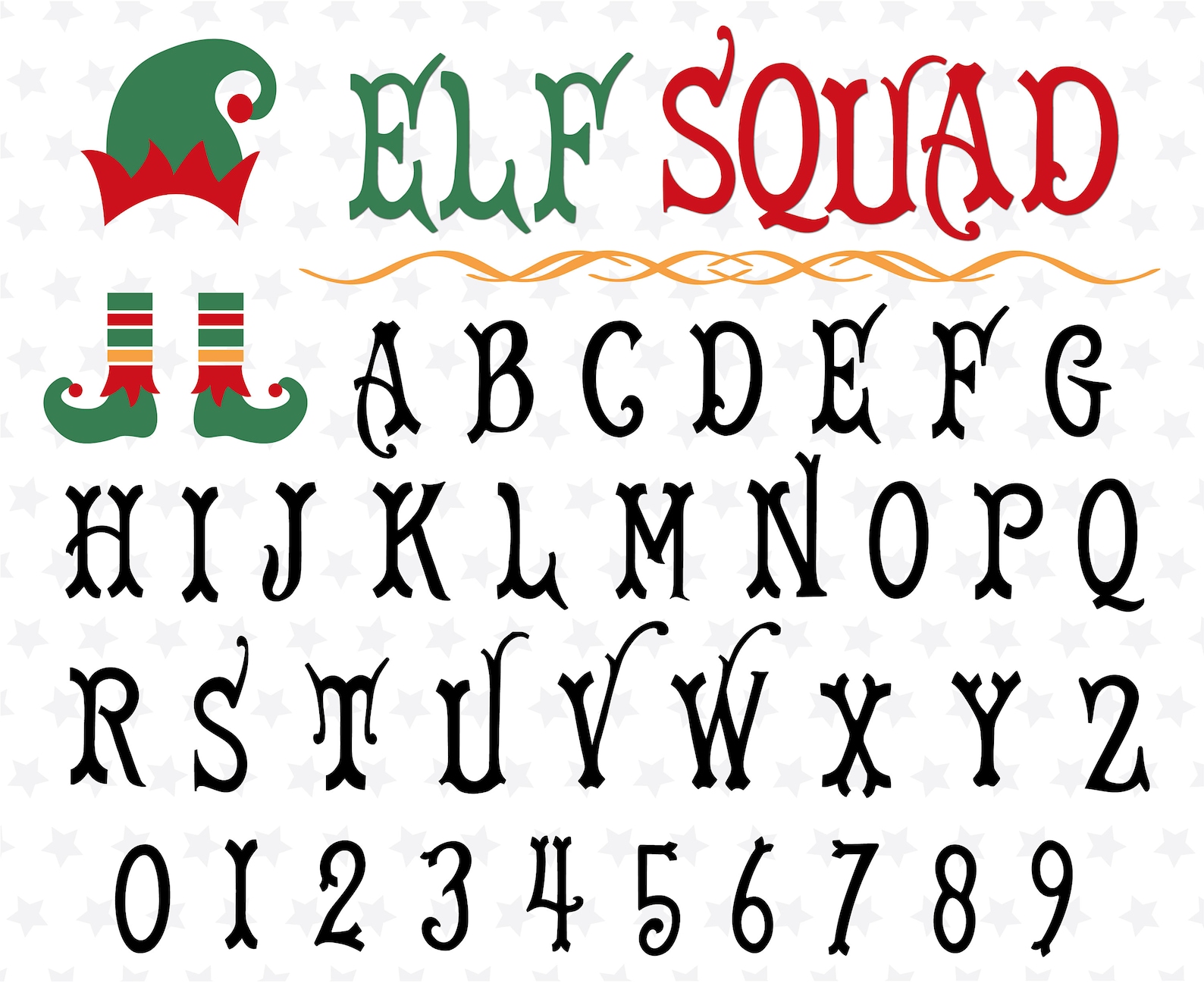 Christmas Elf Font Christmas Font Christmas Script Elf Font Curly Font ...