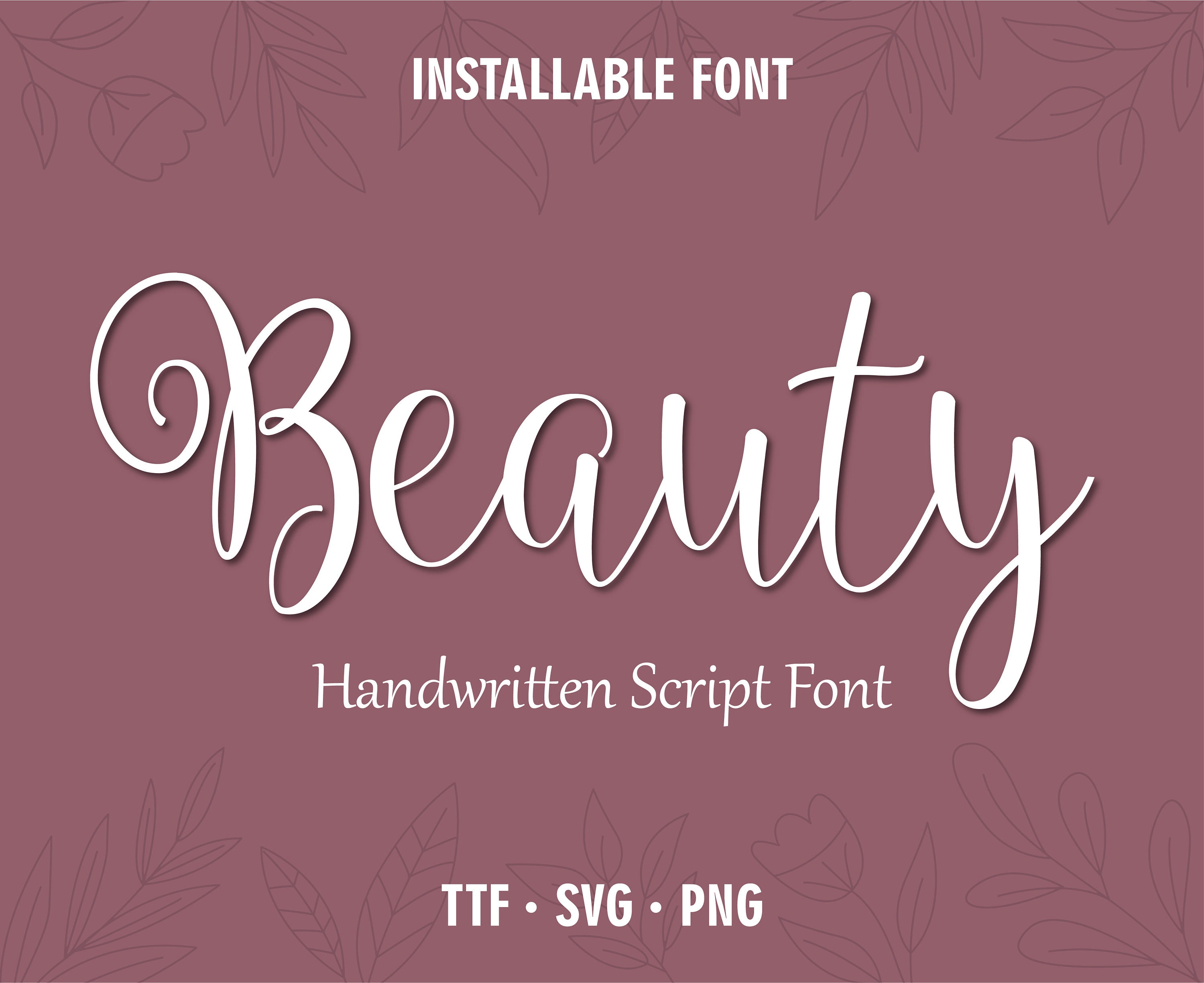 Wedding Font Cursive Font Ttf Svg Samantha Cursive Font for - Etsy UK