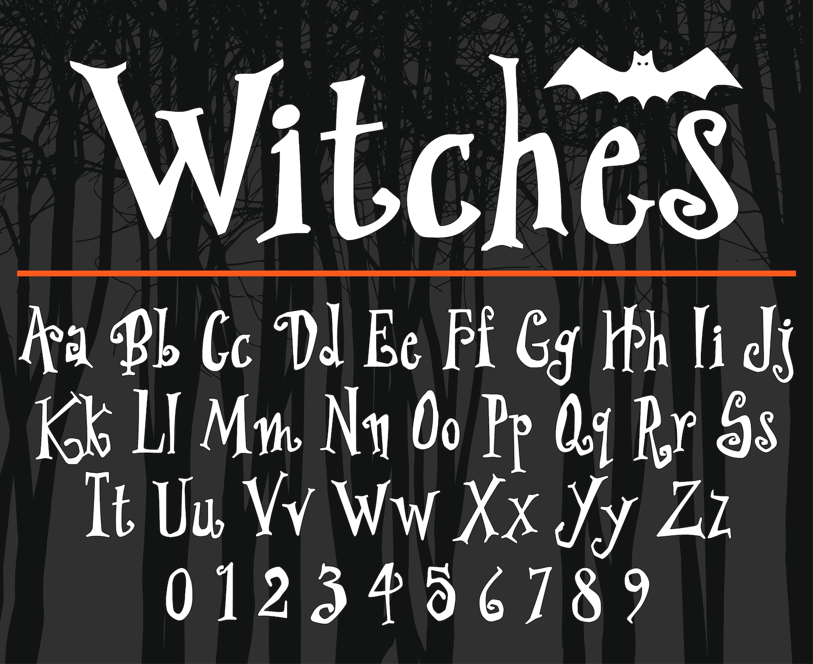Halloween Font Witch Font Halloween Witch Font Witches Alphabet Font ...