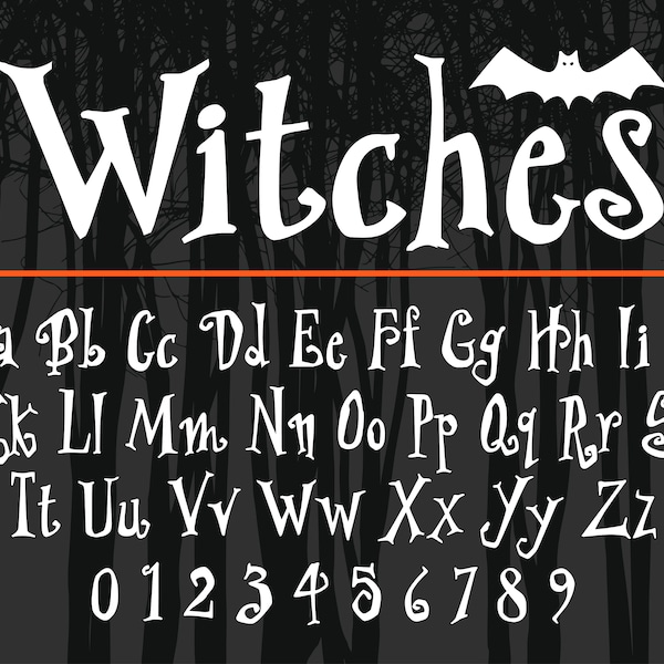 Witch Fonts - Etsy