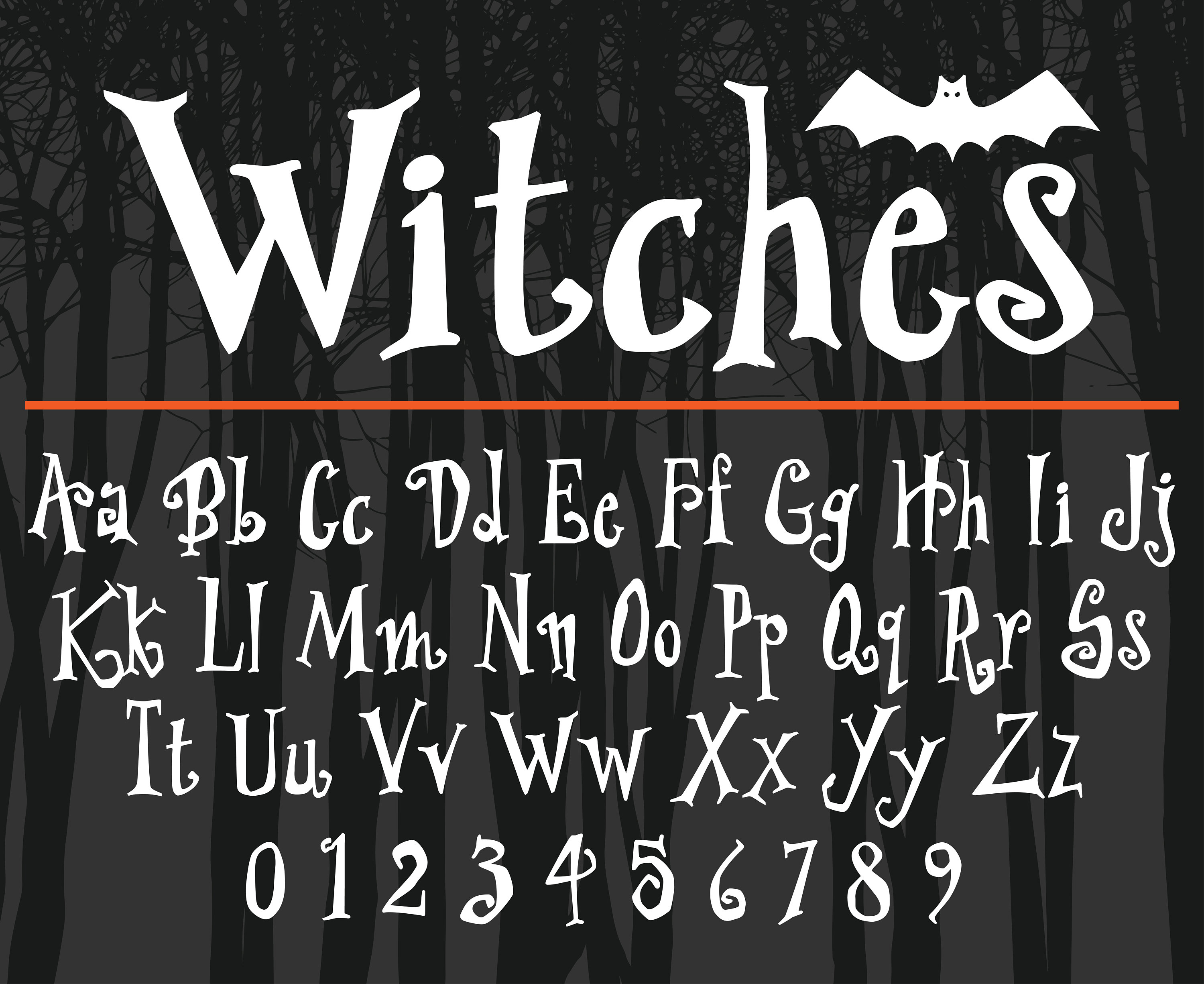 Halloween Font Witch Font Halloween Witch Font Witches Alphabet Font ...
