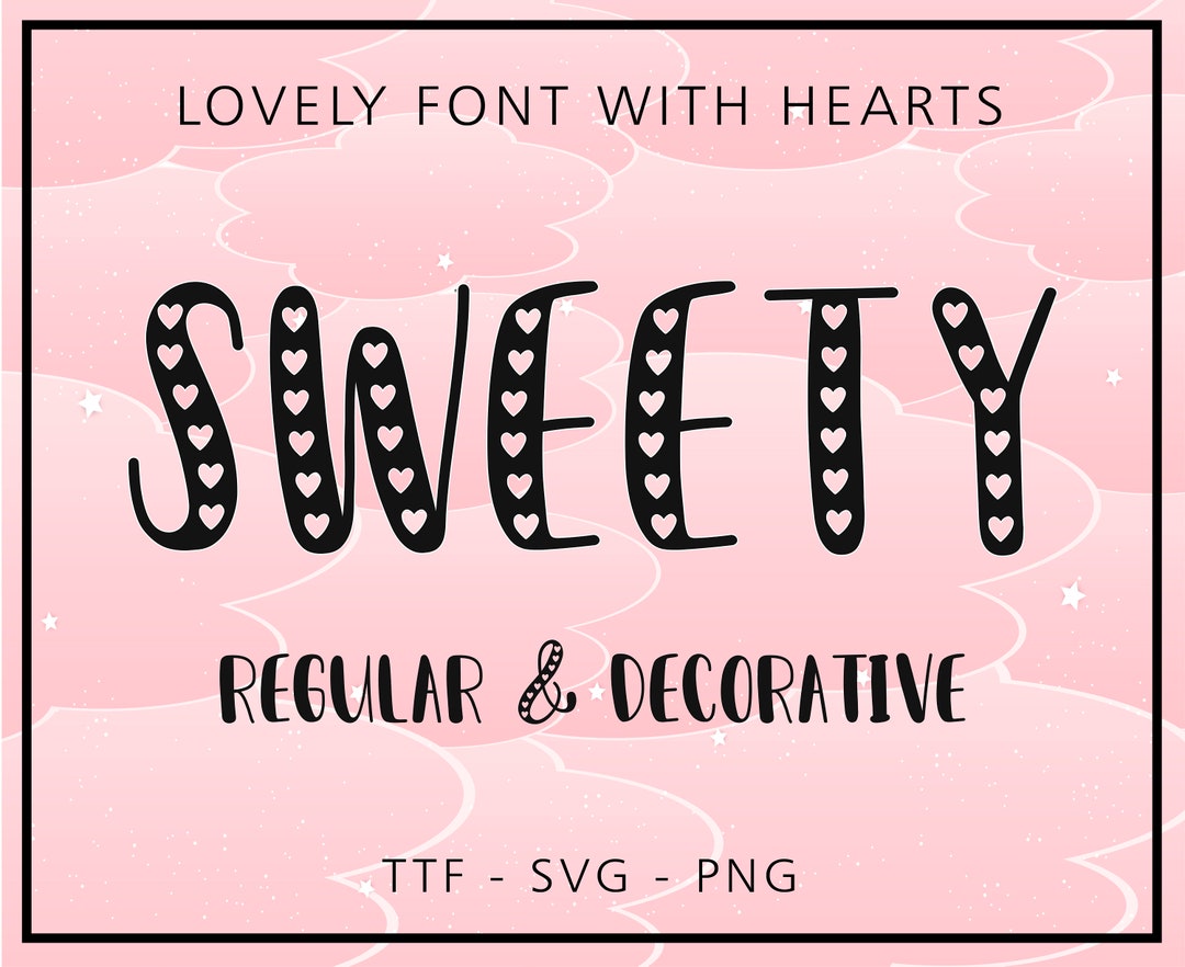 Heart Font Heart Script Font Cookie Font Heart Cookie Script Love Font ...