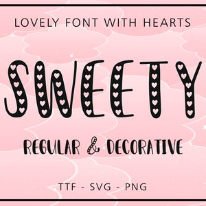 Heart Font Heart Script Font Cookie Font Heart Cookie Script Love Font ...