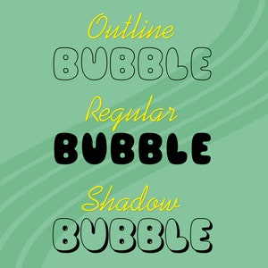 Bubbly Font TTF SVG Bubbly Letters Font Graffiti Bubble Letters Bubble ...