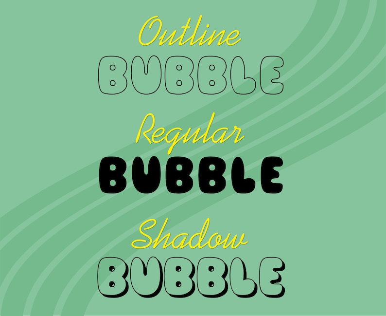 Bubbly Font TTF SVG Bubbly Letters Font Graffiti Bubble - Etsy