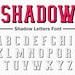 Shadow Font Shadow Letters Font Block Shadow Font Shadow Font Style ...