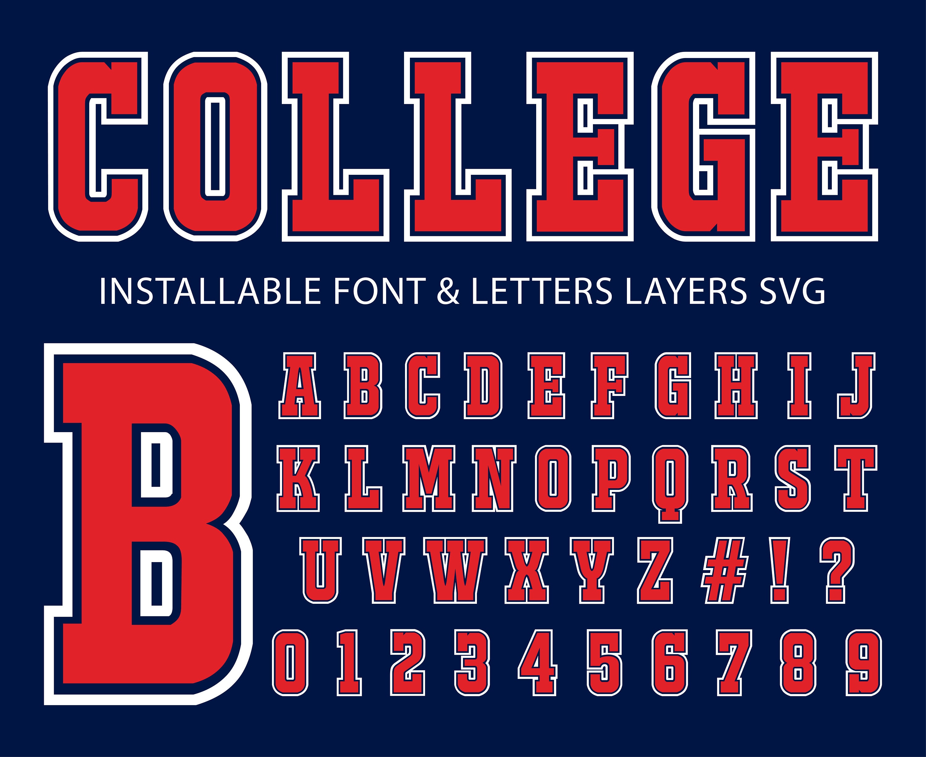 Voetbal Letters Lettertype