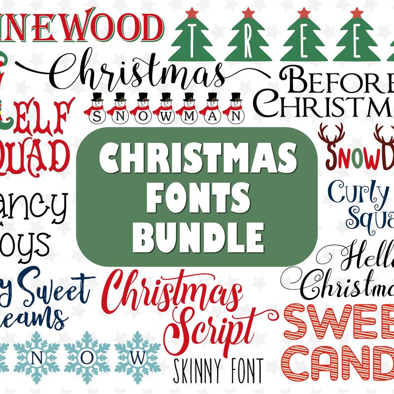 Christmas Font - Etsy