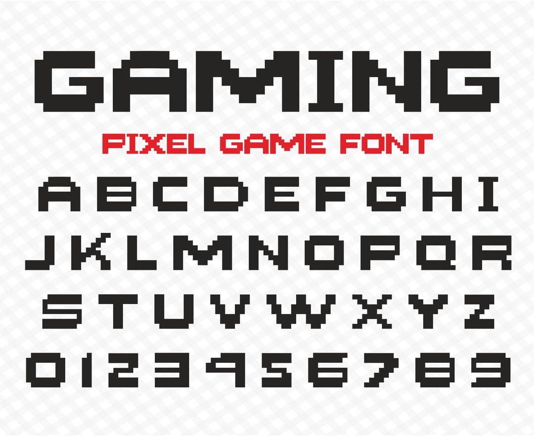 Game Font Pixel Font Gamer Font Pixel Art Font Pixel Text Font Game ... Game Font Pixel Font Gamer Font Pixel Art Font Pixel Text Font Game ...
