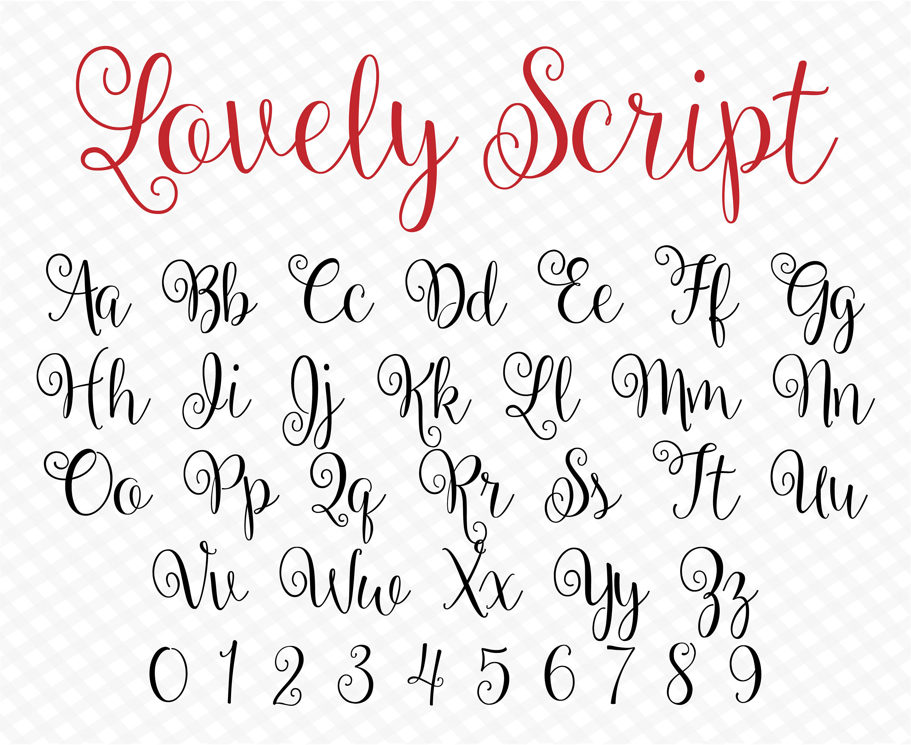 Cursive N Font
