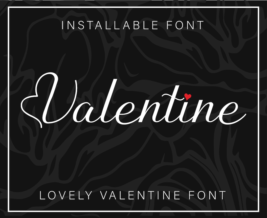 Valentine's Day Font Valentine Font Wedding Font Heart Font Heart Font ...