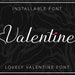 Valentine's Day Font Valentine Font Wedding Font Heart Font Heart Font ...