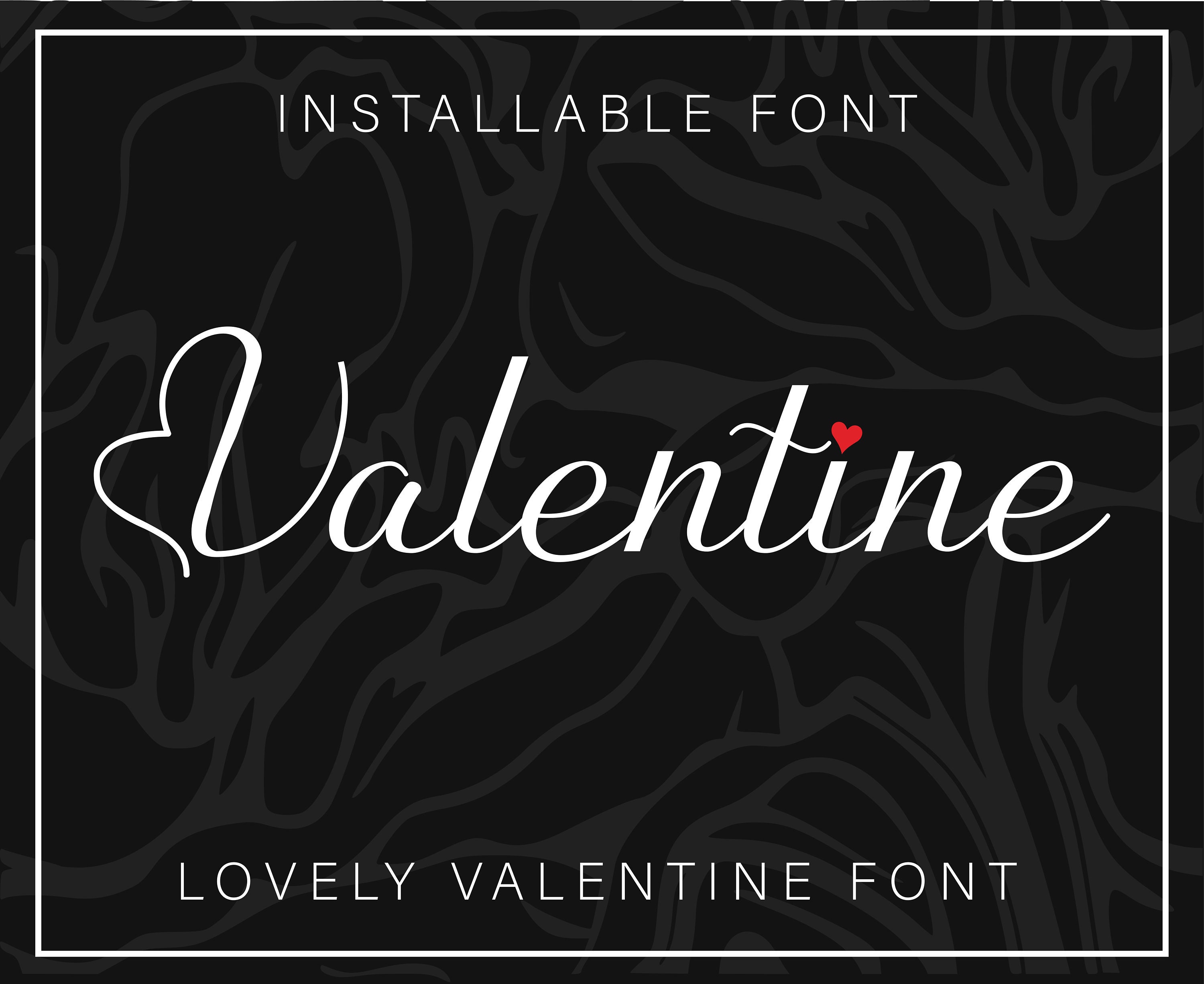 Valentine's Day Font Valentine Font Wedding Font Heart Font Heart Font ...