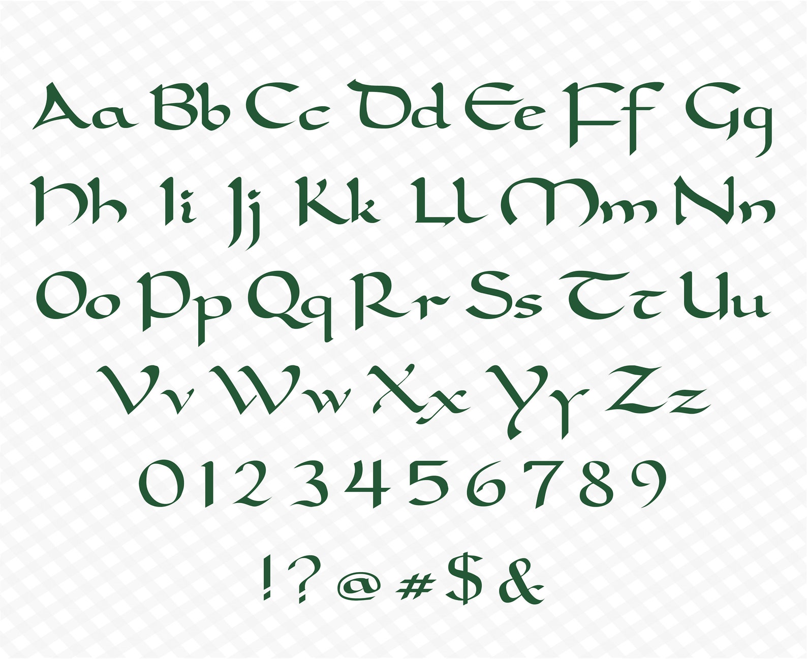 Celtic Font Irish Font Gaelic Font Celtic Letterig Font Celtic - Etsy