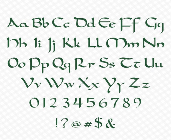 Ancient Gaelic Font