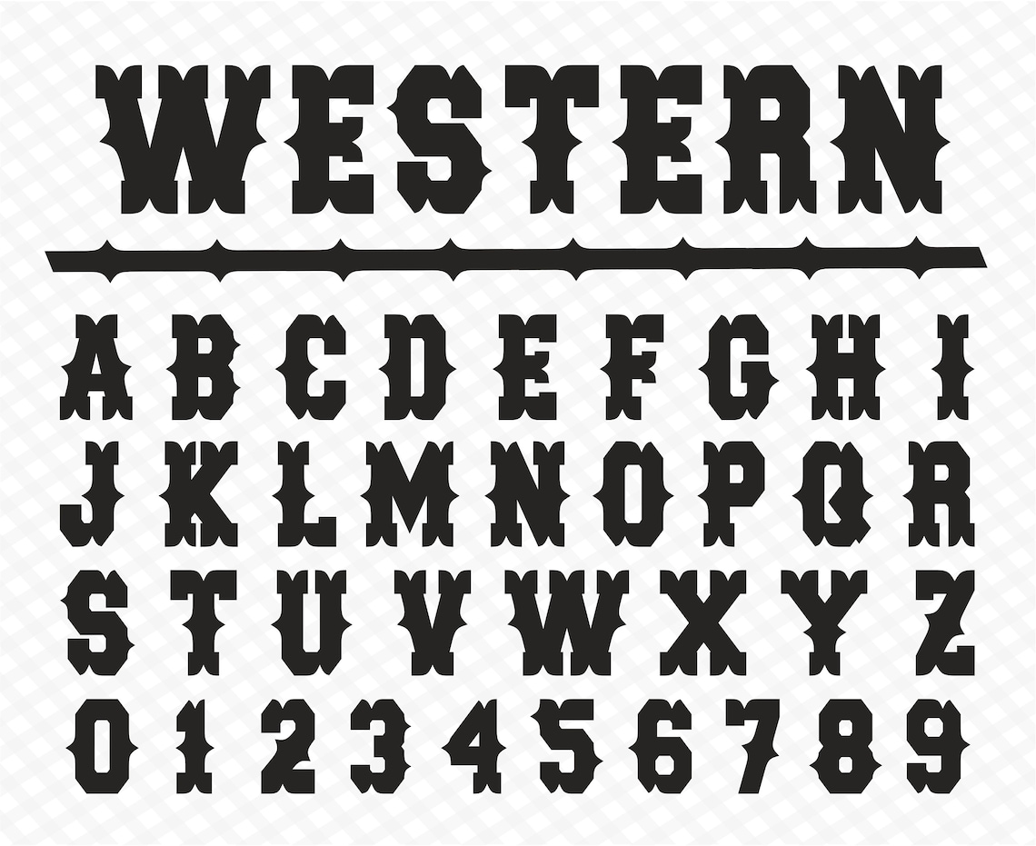 Western Font Wild West Font Old West Font Western Font Styles Cowboy ...