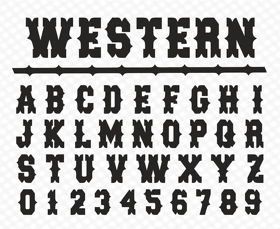 Estilos De Letras De Vaqueros Vaquero Personalizado Carta