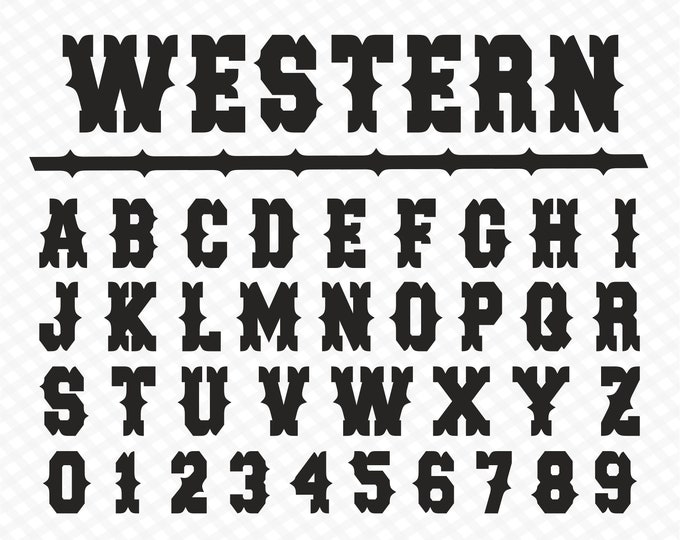 Western Font Wild West Font Old West Font Western Font Styles Cowboy ...