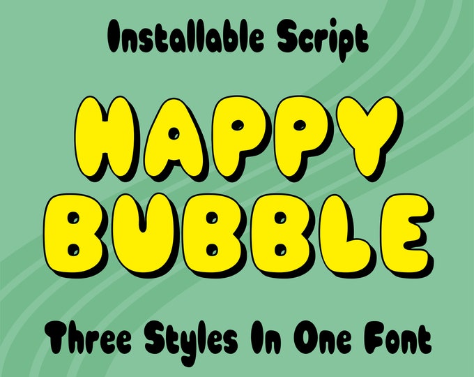 Retro SVG | Letter Type | Retro Bubble With Drop Shadow | Vintage ...