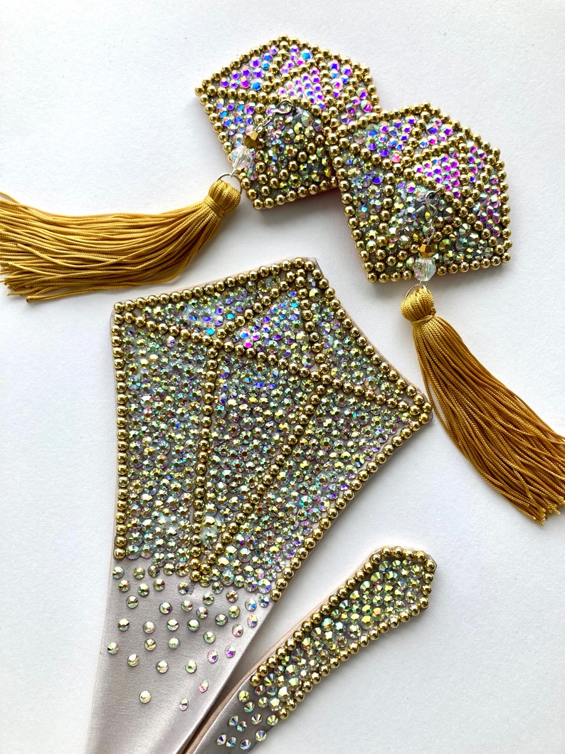 Set Merkin, Nipple Pasties, Nippies, Showgirl, Cabaret, Burlesque - Etsy