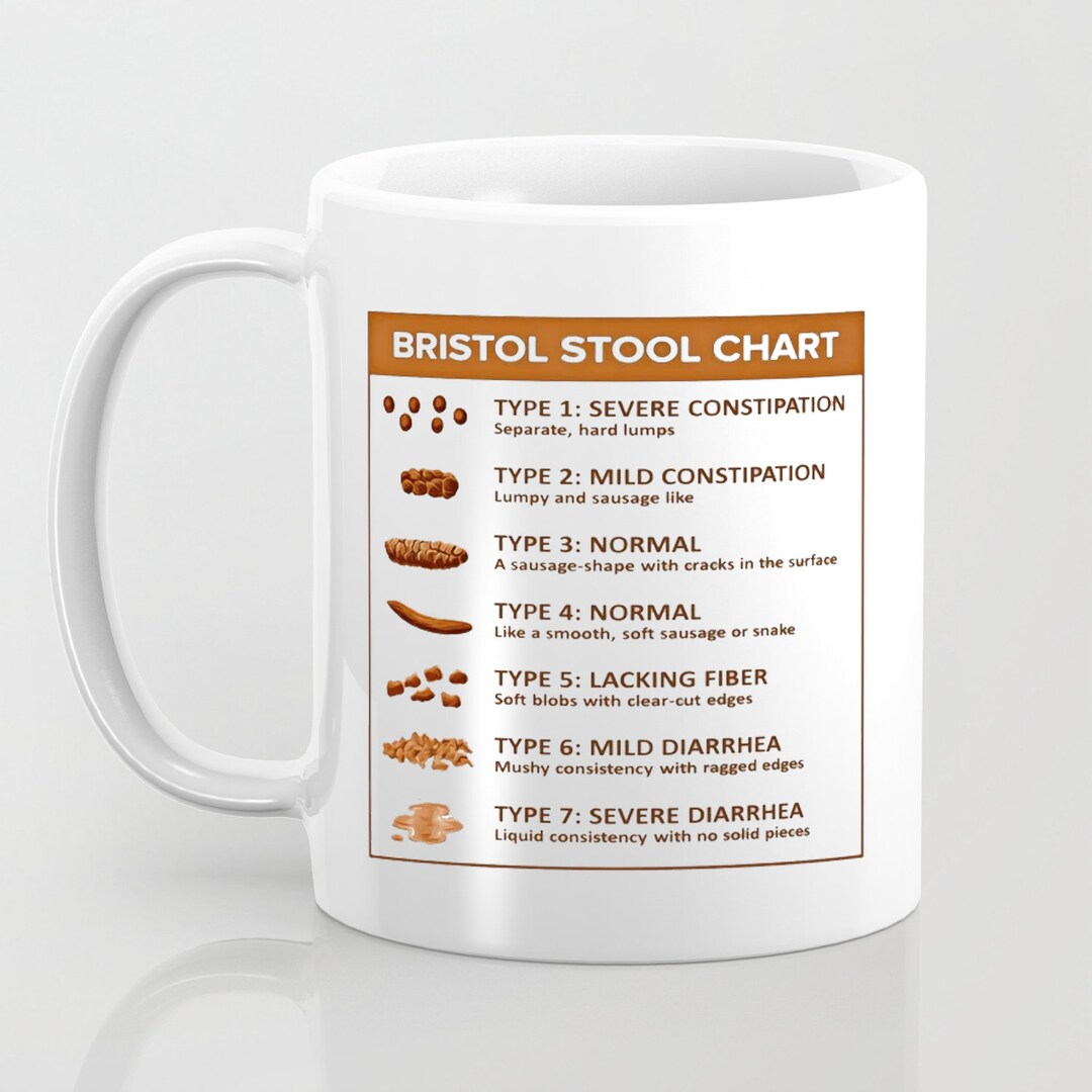 Bristol Stool Chart Mug, Poo Mug, Funny Gift Mug for Tea and Coffee ...
