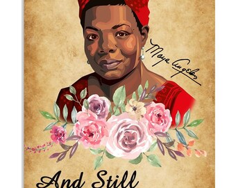 Maya Angelou Poster | Etsy