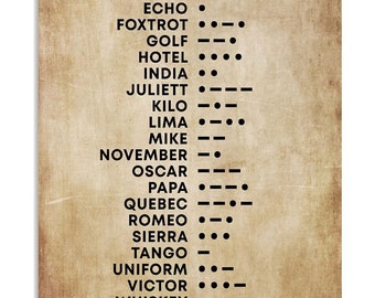 Vertical Morse Code - Etsy