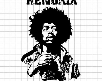 Jimi Hendrix Svg - Etsy