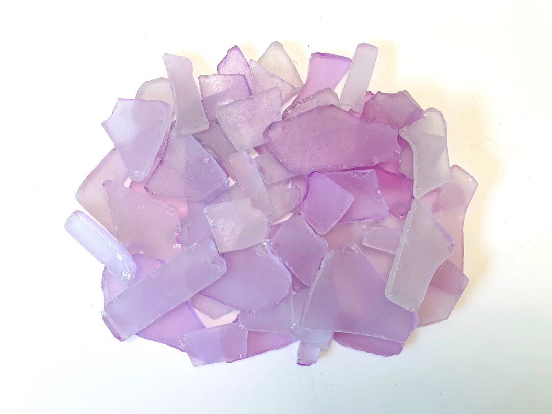 Sea Glass Ocean Beach Mix Lilac Lavender Purple Bulk Tumbled Glass - Etsy